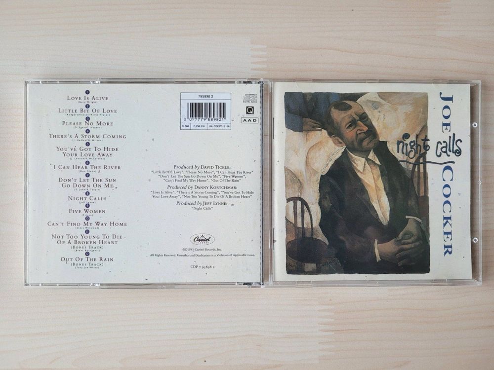 Joe Cocker - Night Calls CD 1991 (Gebraucht) in Nebikon für CHF 0.5 ...