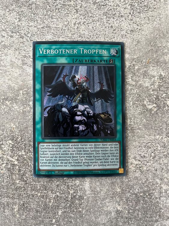 Verbotener Tropfen (RA01-DE064), Secret Rare | Kaufen auf Ricardo