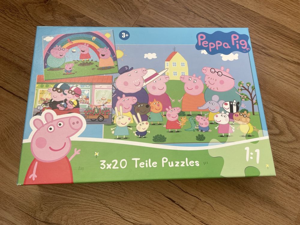 Peppa Pig Puzzles (3x20 Teile) 1:1 (Gebraucht) in Lichtensteig für CHF ...