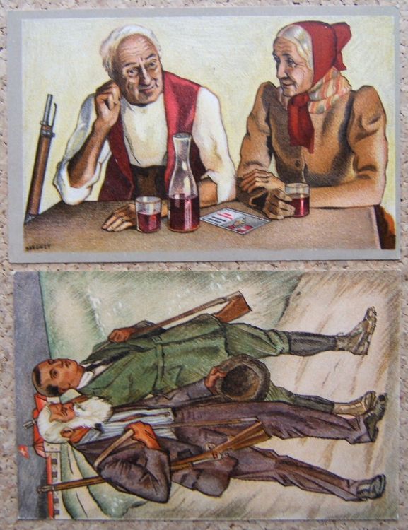 2 AK SCHWEIZERISCHER SCHÜTZENVEREIN 1824 - 1924 (Neu (gemäss ...