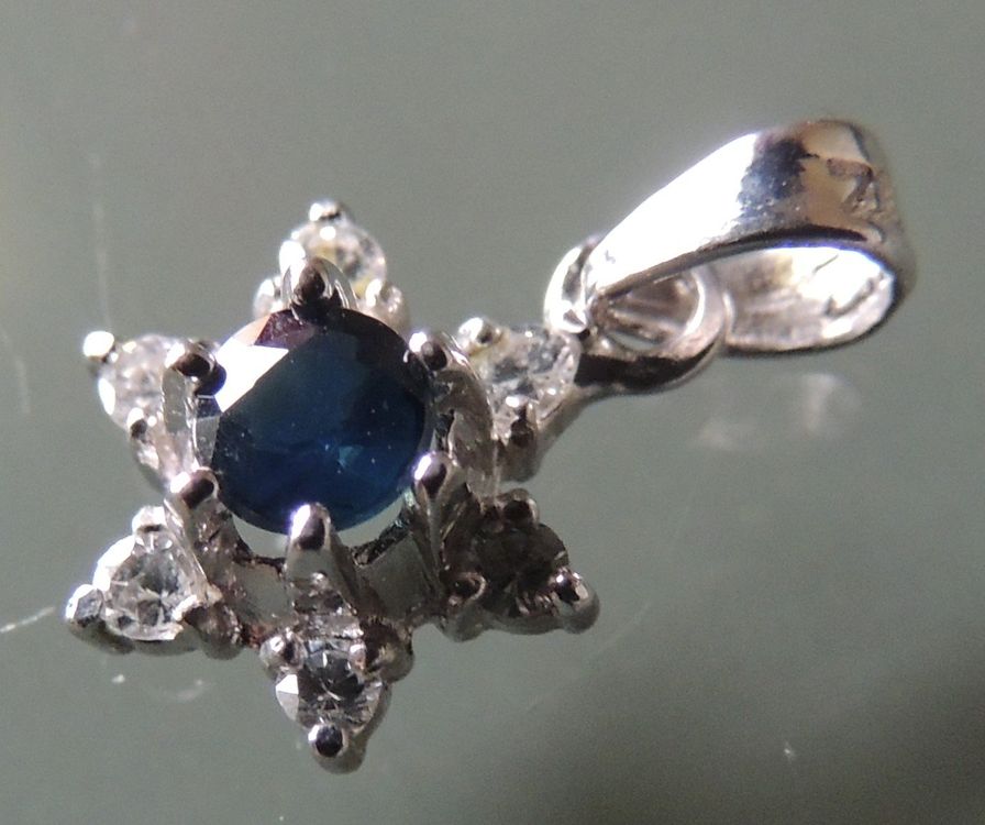 Saphir Silber 925 Anhänger (Gebraucht) in Waldenburg für CHF 15 – mit ...