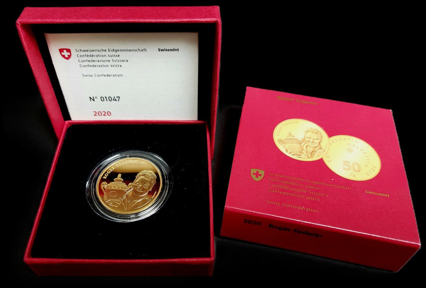 4x50 Fr. Gedenkmünzen, 2007, 2013, 2x2020; Alle PP, top (Gebraucht) in ...