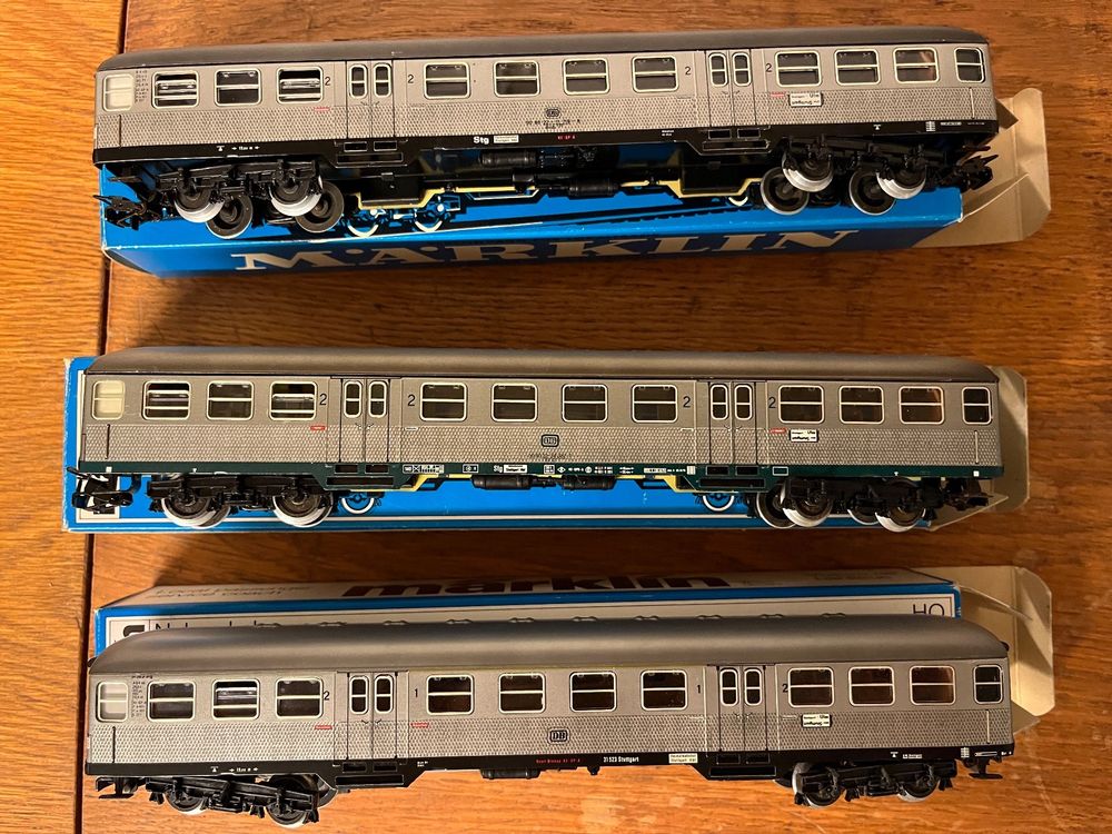 Märklin 4082 Nahverkehrswagen Silberling 3x OVP top Zustand (Neu ...