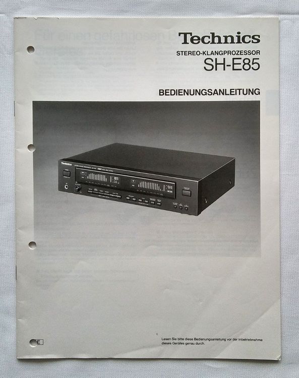 Technics SH-E85 Stereo Sound Processor - Equalizer (Gebraucht) in Meggen für CHF 144 – mit ...