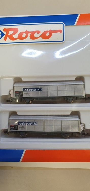 Roco 24015 Wagen Set "Delacher & Co" Schiebewandwagen OVP (Neu (gemäss ...