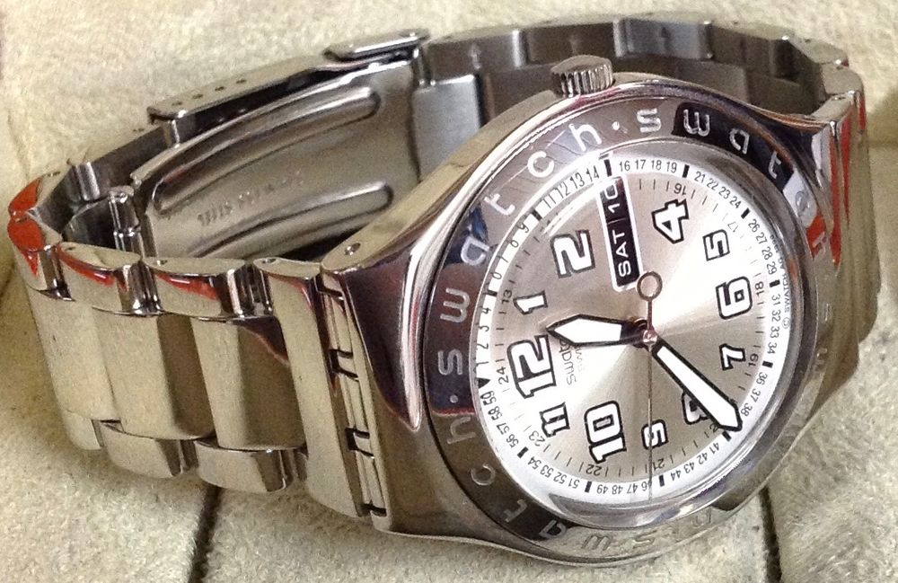 SWATCH IRONY Day-Date Herrenuhr ( Neue Preise : 185 CHF ) (Neu (gemäss ...