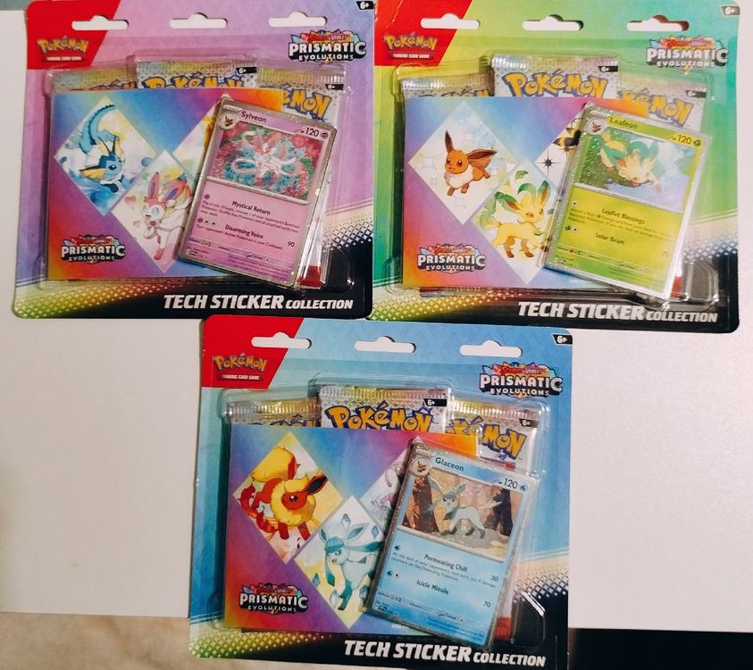 Pokémon Prismatic Evolution Sticker Collection (3st) ab 1.- (Neu und ...