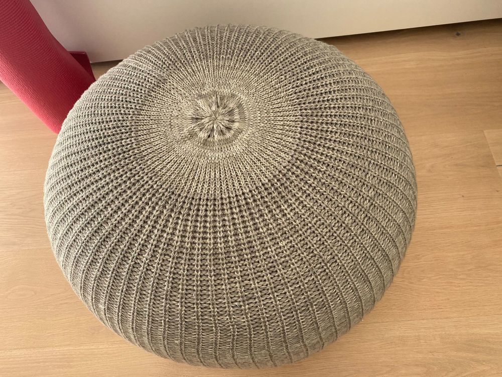 Pouf / Sitzkissen Ikea Sandared 56cm grey / grau | Kaufen auf Ricardo