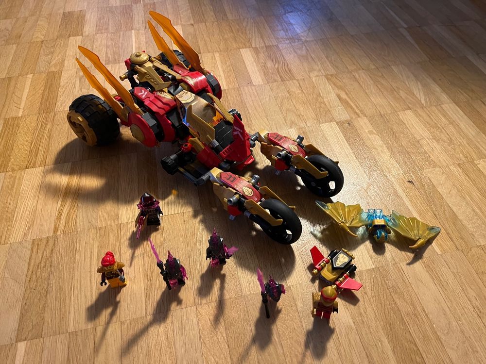 LEGO NINJAGO 71773 Kais Golddrachen-Raider Set (Gebraucht) in Muttenz ...