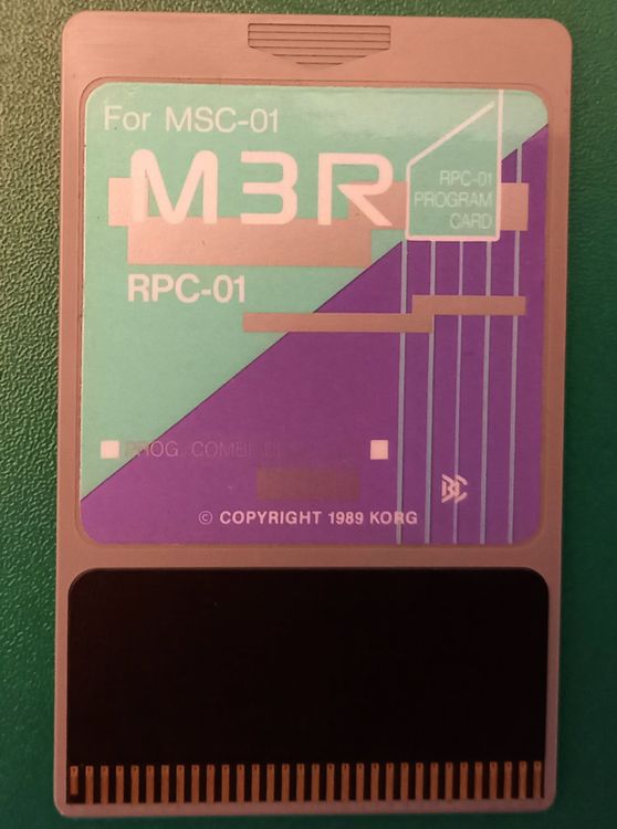 Korg M3R RPC-01 Program Sound Card (Gebraucht) in Luzern für CHF 35 – mit Lieferung auf Ricardo ...