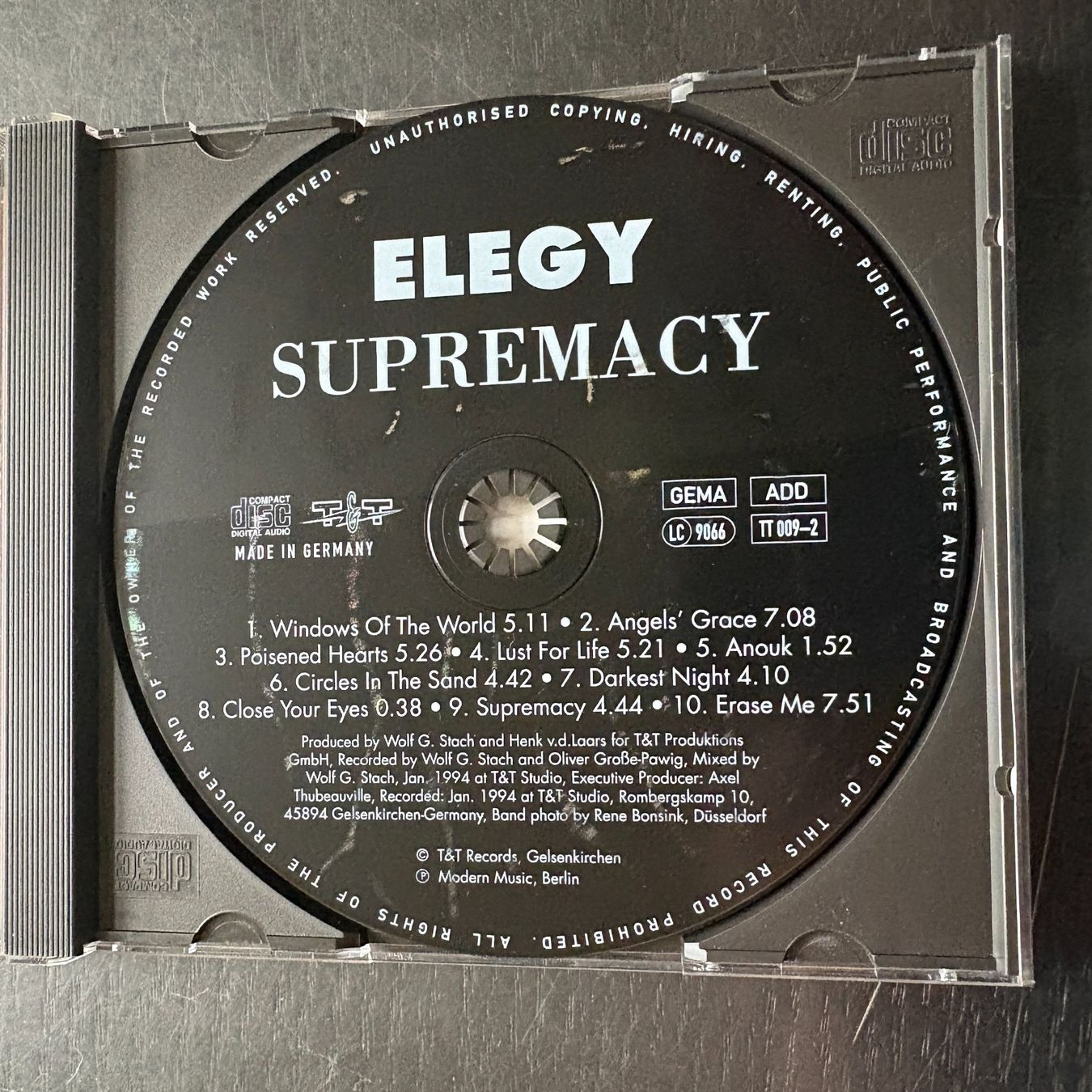 ELEGY Supremacy CD Prog. Metal Progressive Metal (Gebraucht) in ...