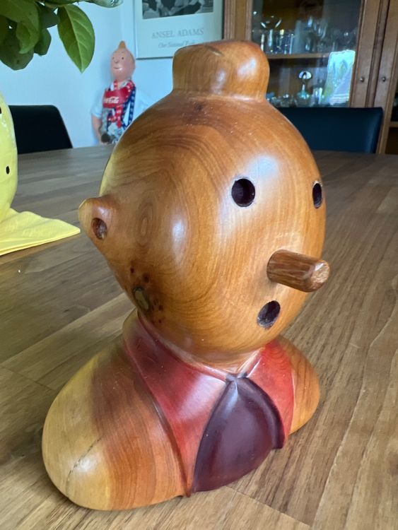 Tintin buste en bois Tim der pfiffige Reporter und Struppi (Gebraucht ...