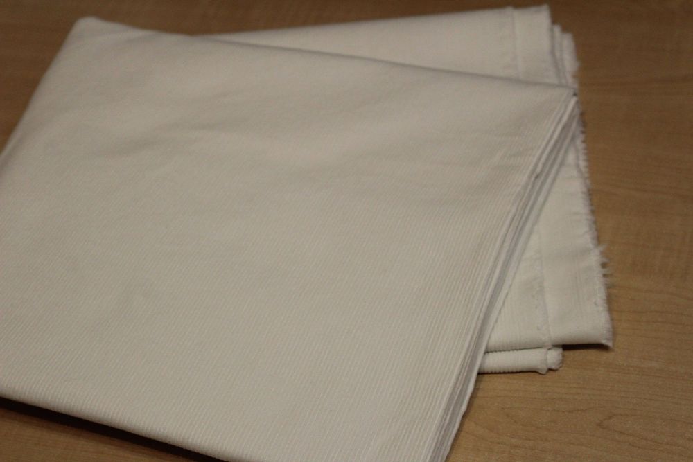 Stoff Cord Manchester weiss | Kaufen auf Ricardo