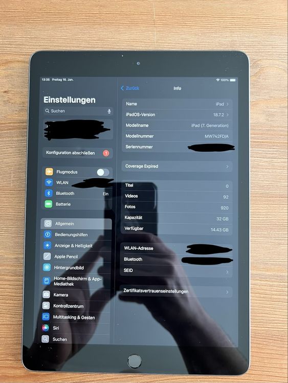 📱 Apple iPad 7. Generation – 32 GB – Space Grey 🍎 (Gebraucht) in Chur ...