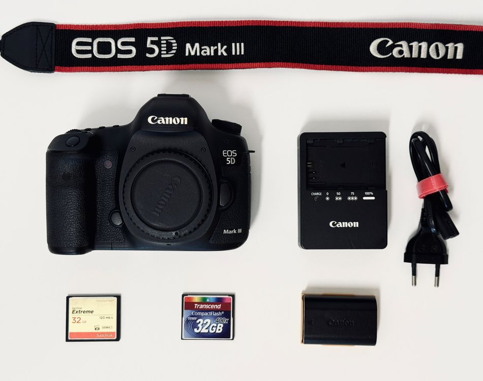 Canon EOS 5D Mark III Body + Blitz 580EX II + 2 CF 32GB (Gebraucht) in ...