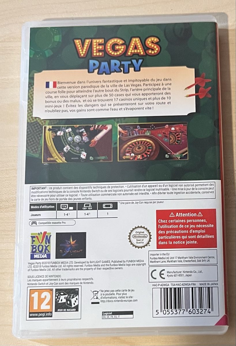 Vegas Party Nintendo Switch (D'occasion) à Grandevent pour CHF 15 ...