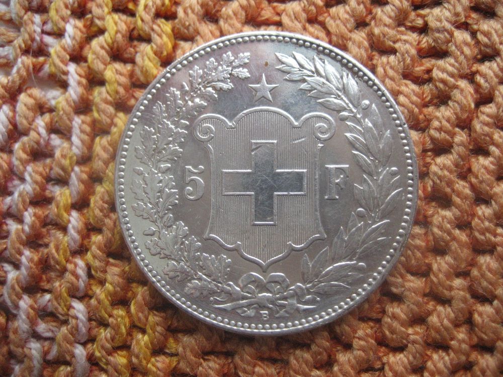 1908 Münze 5 Fr (Gebraucht) in Trimbach für CHF 200 – mit Lieferung auf Ricardo kaufen
