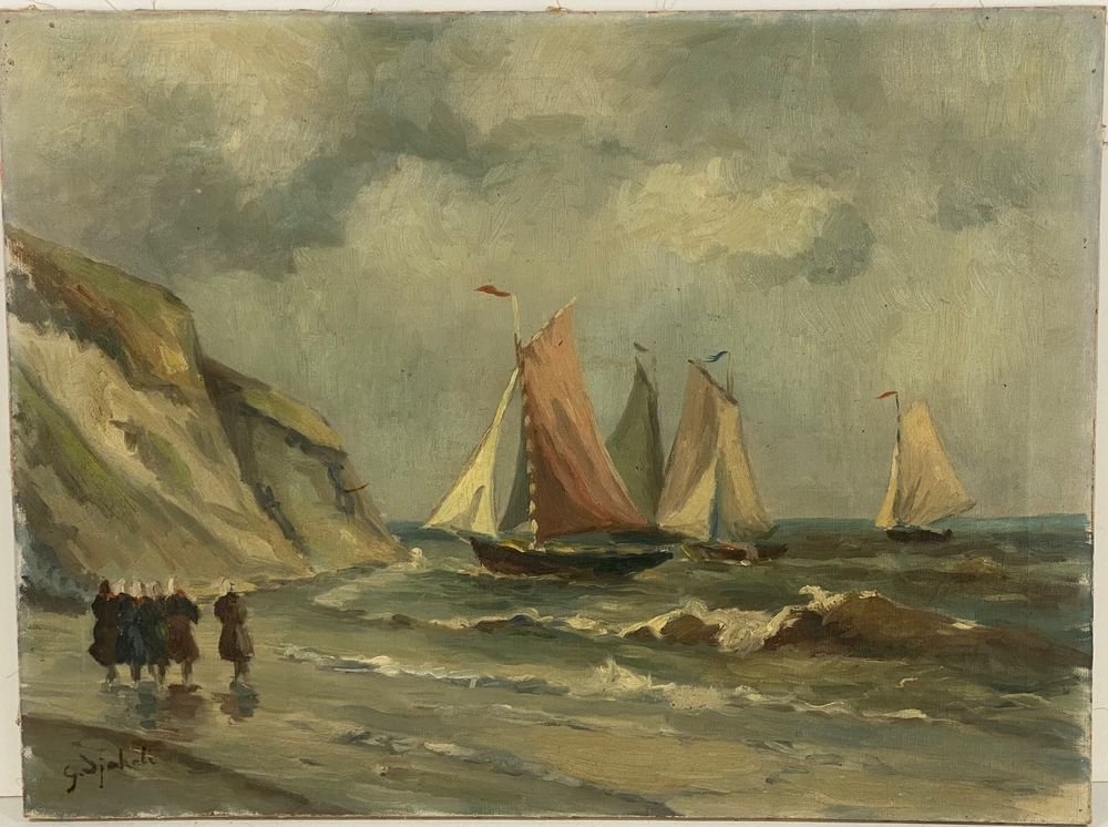 Europäische Schule Meeresszene Gemälde unleserlich signiert (Gebraucht) in Root für CHF 25 – mit ...