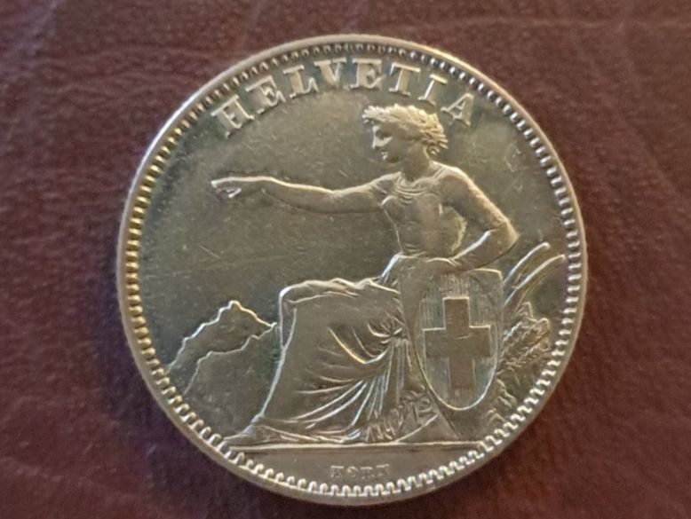 2 Franken 1860 Silber - Top Erhaltung!! | Kaufen auf Ricardo