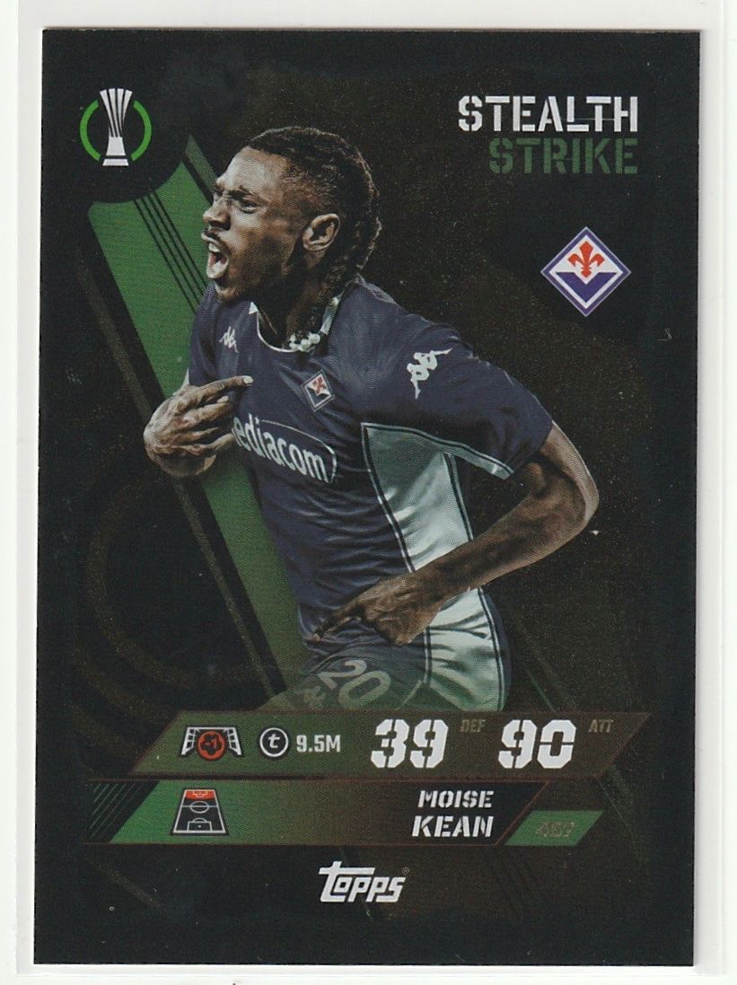 Topps Match Attax UCL 25/26 Moise Kean Stealth Strike (Neu (gemäss ...