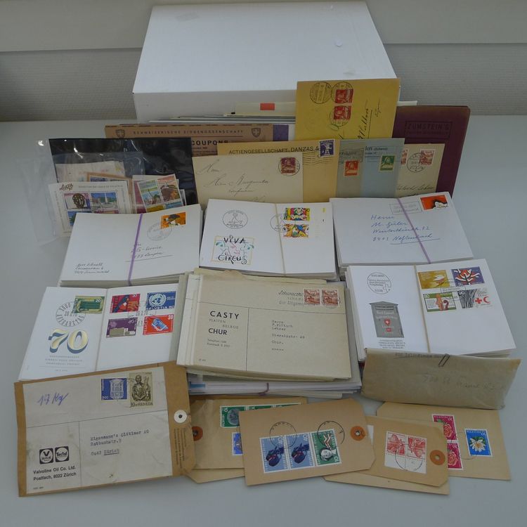 1914-2014, Grosser Briefposten Schweiz mit ca. 600 Belegen (Gebraucht ...
