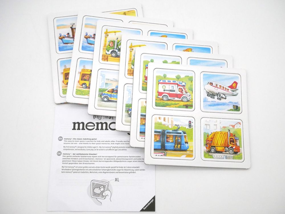 RAVENSBURGER My First Memory - Fahrzeuge (Neu und originalverpackt) in ...