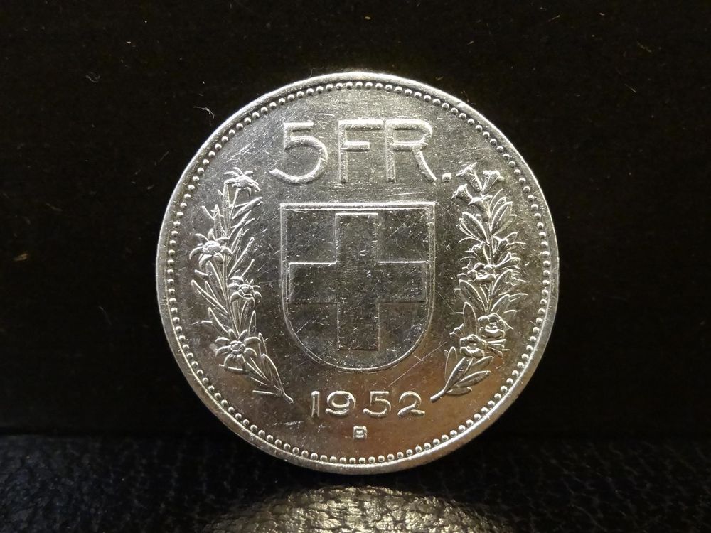 5 Franken Silber 1952 Fünfliber Münze (Gebraucht) in Kerzers für CHF 50 – mit Lieferung auf ...
