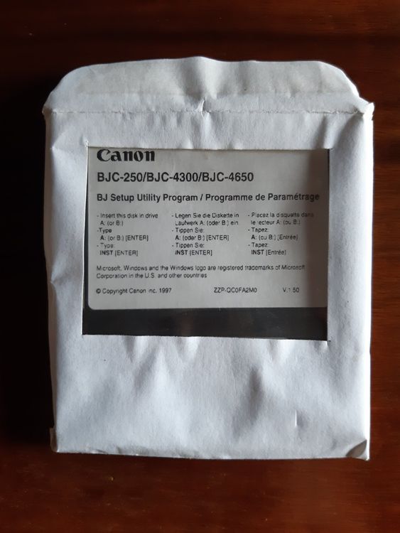 Canon Setup utility program floppy | Kaufen auf Ricardo