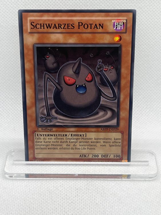 Schwarzes Potan ABPF-DE029 1. Auflage Yugioh Karte | Kaufen auf Ricardo