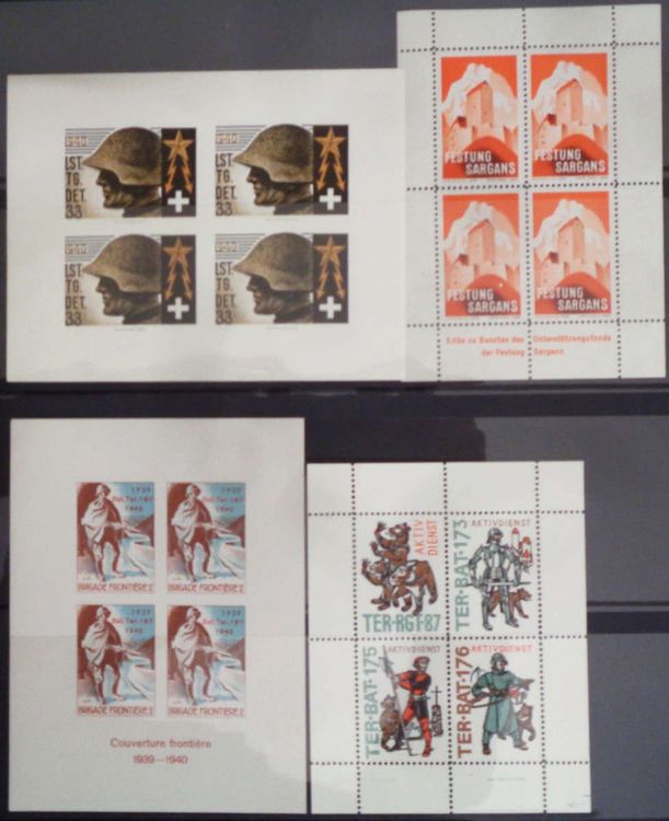 SOLDATENMARKEN: 4 postfrische Blocks ** (170.–) | Kaufen auf Ricardo