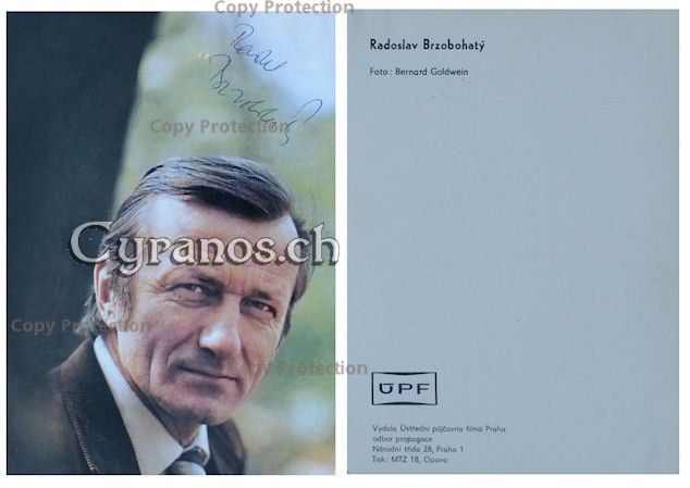 Radoslav Brzobohaty (1932-2012) Schauspieler - sign. Foto (Gebraucht ...