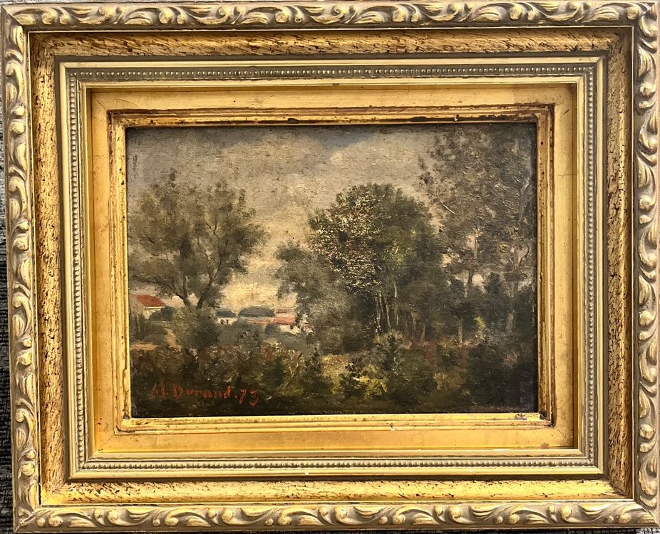 Antike Landschaft Gemälde, Signiert : A. Durand | Kaufen auf Ricardo