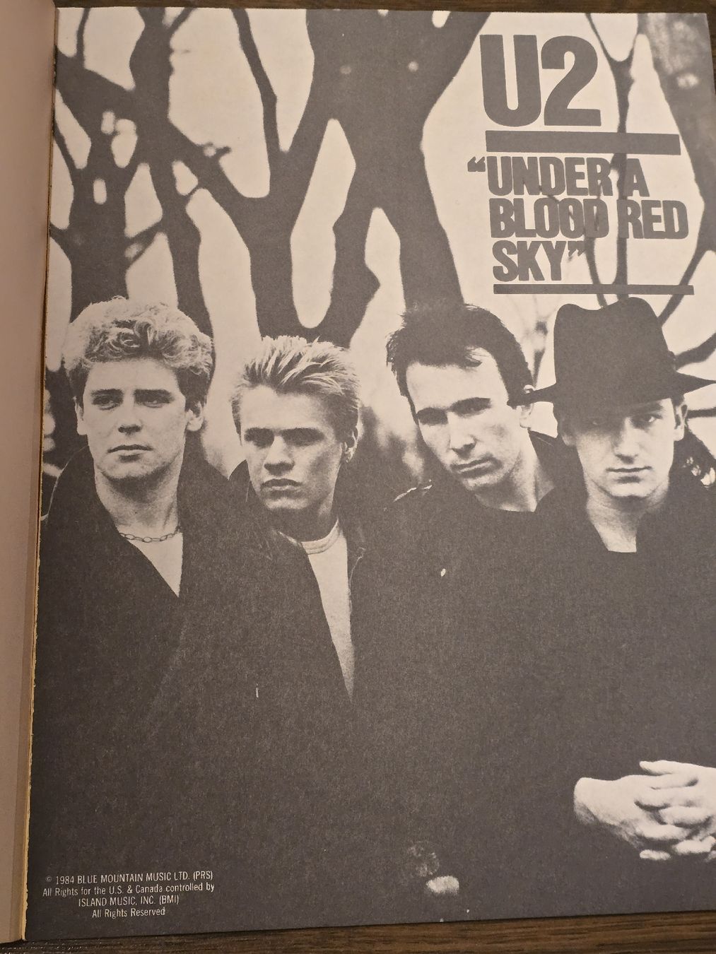U2 - Under a Blood Red Sky - Songbook Gitarre/Piano Top! (Gebraucht) in ...
