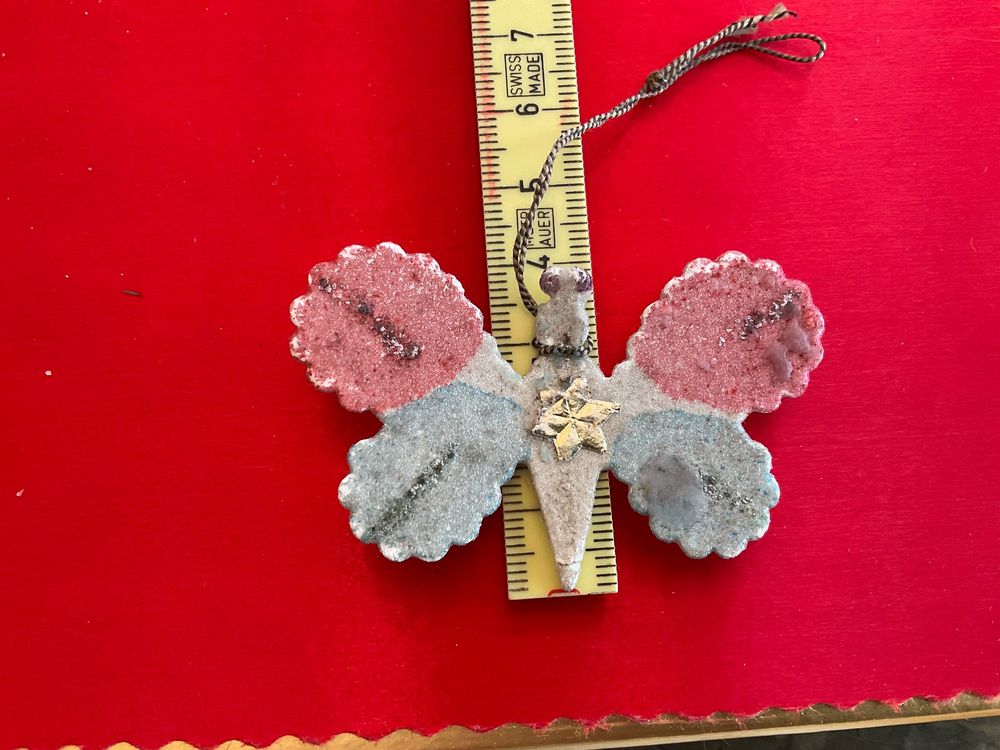2 Stück Böhmischer Karton bestreut mit venezianischem Glimme (Gebraucht ...