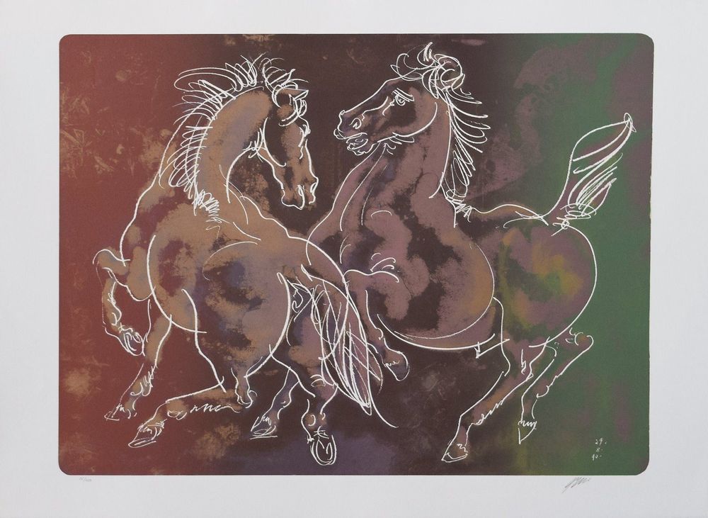 Hans Erni: Zwei Pferde | Kaufen auf Ricardo