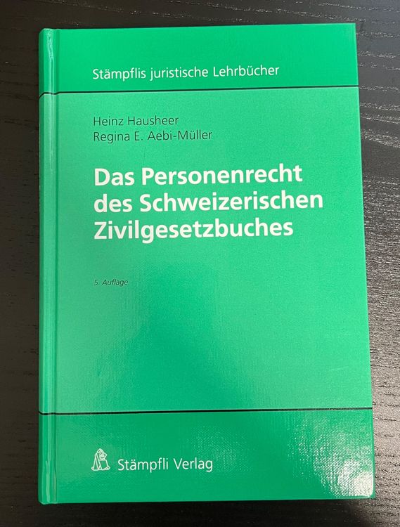 Das Personenrecht des Schweizerischen Zivilgesetzbuches (Gebraucht) in ...