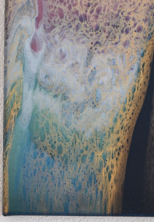 Pouring-Bild "Shining" 60x38 cm, Petra`s Art | Kaufen auf Ricardo