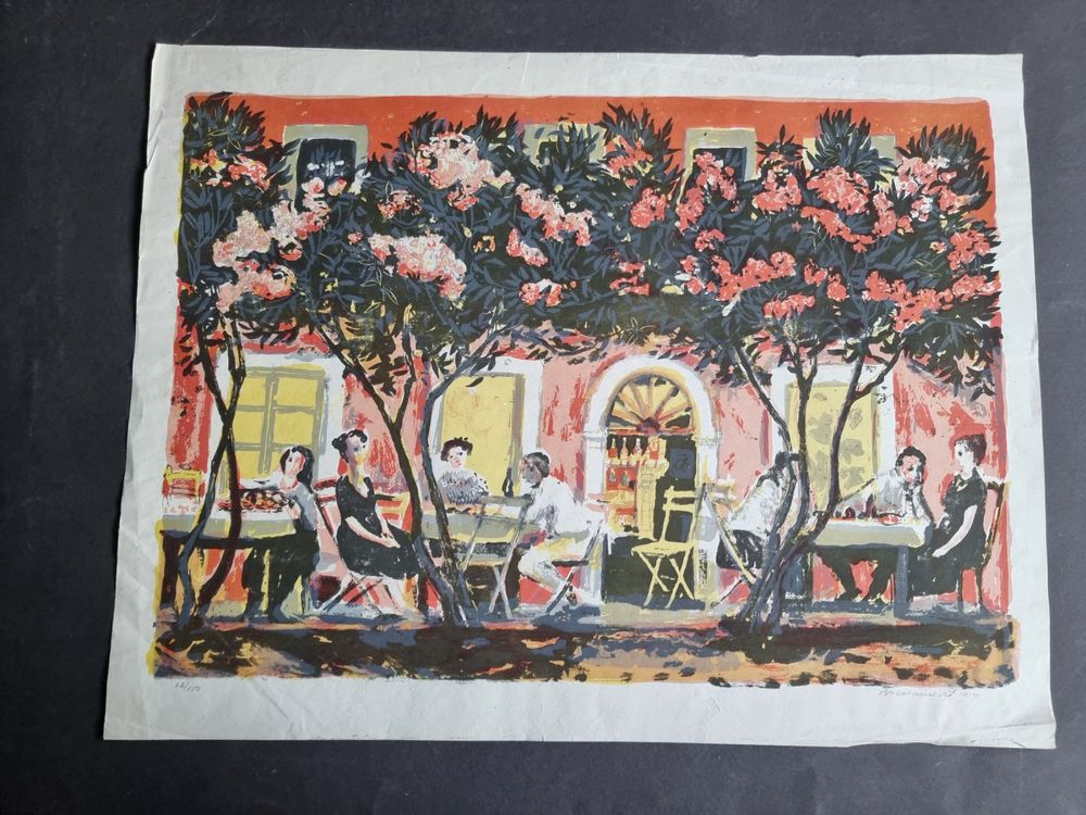 KÜNSTLER ? UNLESERLICH SIGNIERT NUMMERIERT HOLZSCHNITT (Gebraucht) in Gersau für CHF 38 – mit ...