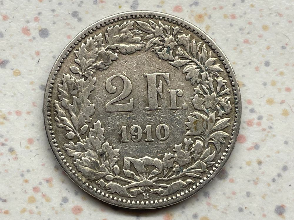 1910 2 Franken Spitzen-Jahrgnag !!!! selten !!! | Kaufen auf Ricardo