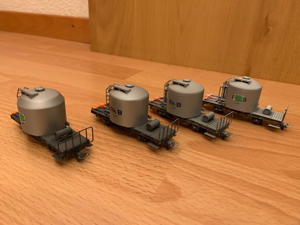 Bemo Set 4 Uce Zementtransportwagen gealtert | Kaufen auf Ricardo