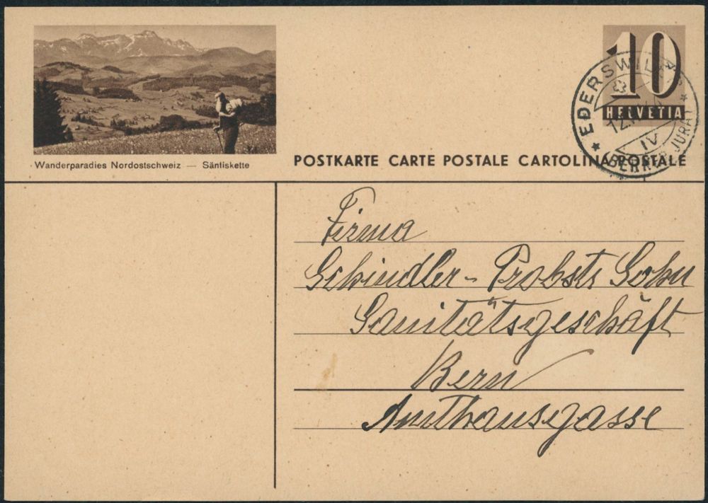 JU Ederswiler - Karte (Gebraucht) in Schindellegi für CHF 45 – mit Lieferung auf Ricardo kaufen