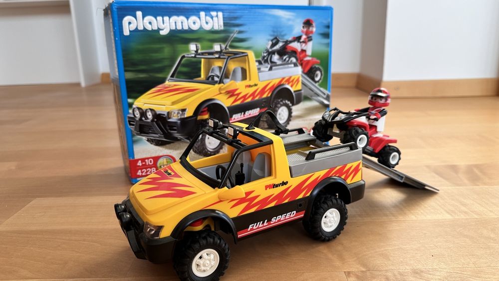 PLAYMOBIL 4228 Pick-Up mit Racing Quad (Gebraucht) in Wiesendangen für CHF 5 – nur Abholung auf ...