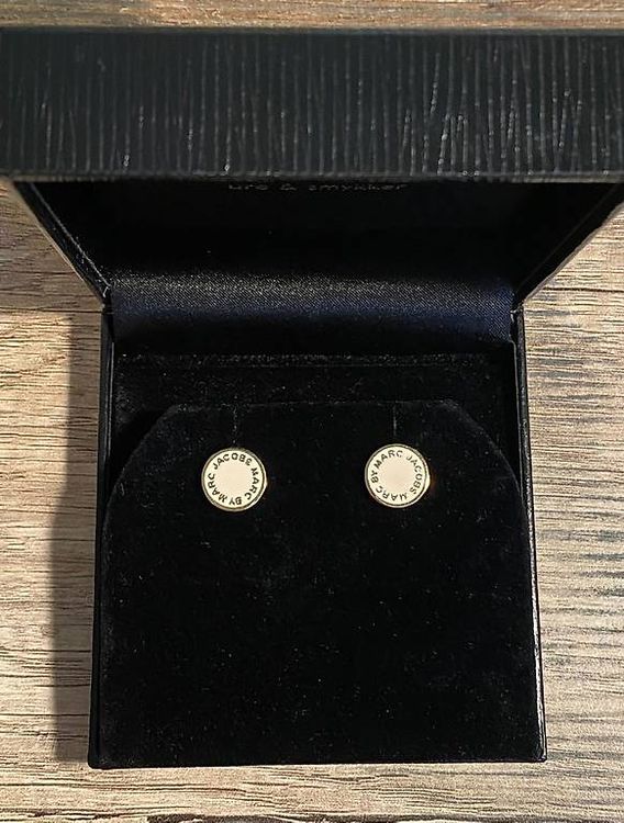 Marc Jacobs Ohrenringe - Weiss/Beige & Gold (Neu (gemäss Beschreibung ...