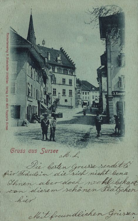 Gruss aus Sursee, 1899 (Gebraucht) in Bronschhofen für CHF 10 – mit Lieferung auf Ricardo kaufen