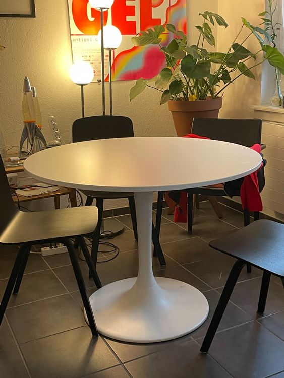 IKEA TULIP Table DOCKSTA weiss/rund (Gebraucht) in Zürich für CHF 70 ...