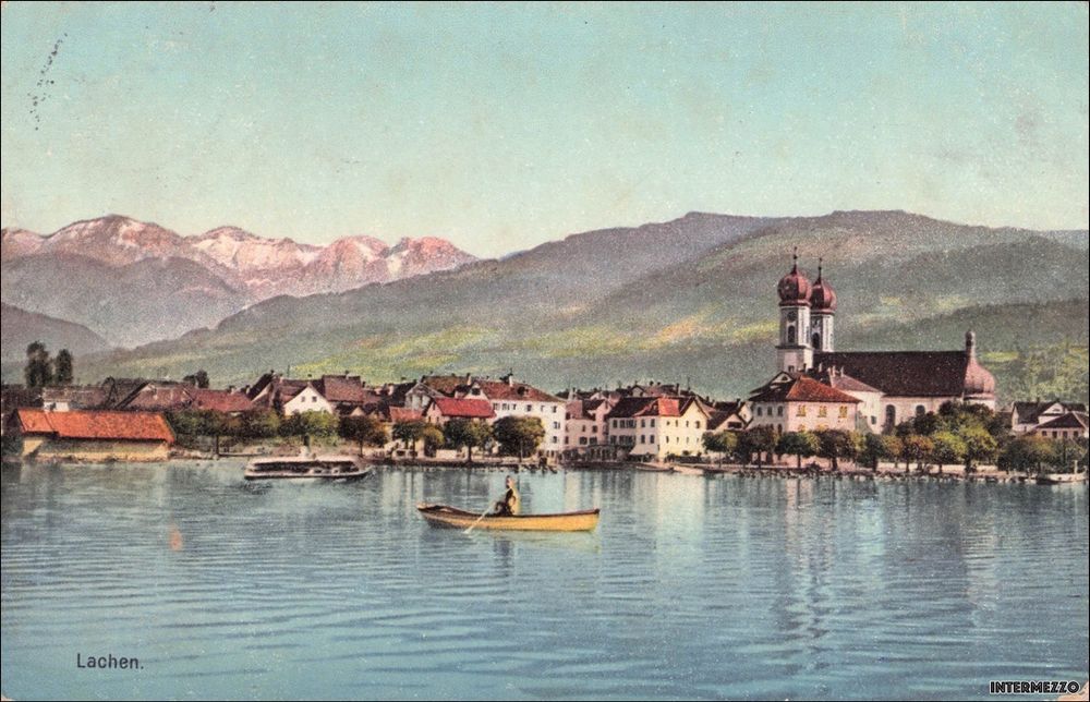 Lachen SZ // 1914 Boot Dorf Kirche (Gebraucht) in Basel für CHF 15 ...