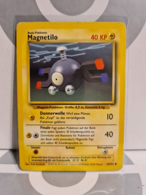 MAGNETILO BASE SET POKEMON KARTE 1999 | Kaufen auf Ricardo