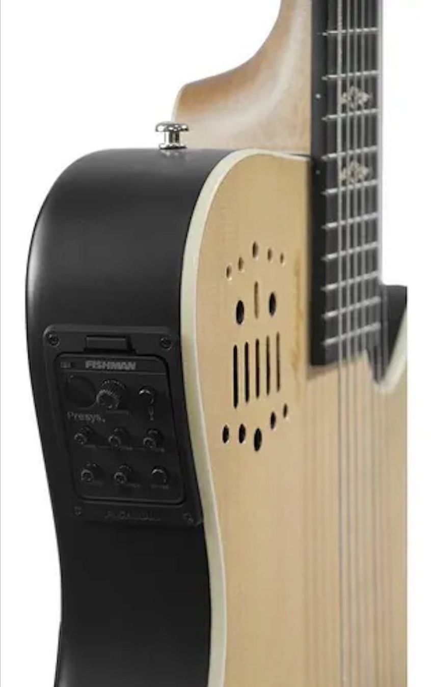 Guitare Marquês à 7 cordes electro-acoustique nylon, Fishman (D ...