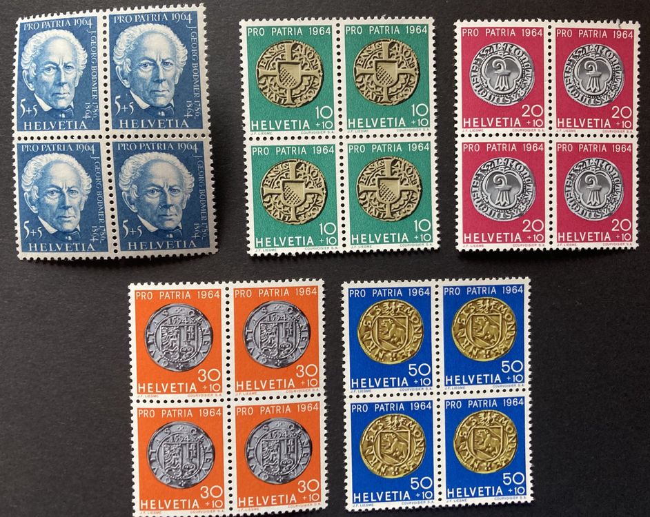 1964, PP Viererblöcke (**) Sammlung oder Frankatur !! | Kaufen auf Ricardo