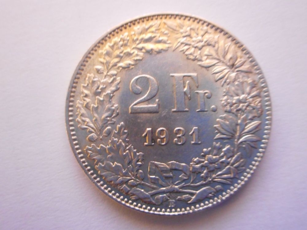 2 Fr. 1931 silber siehe Erhaltung | Kaufen auf Ricardo